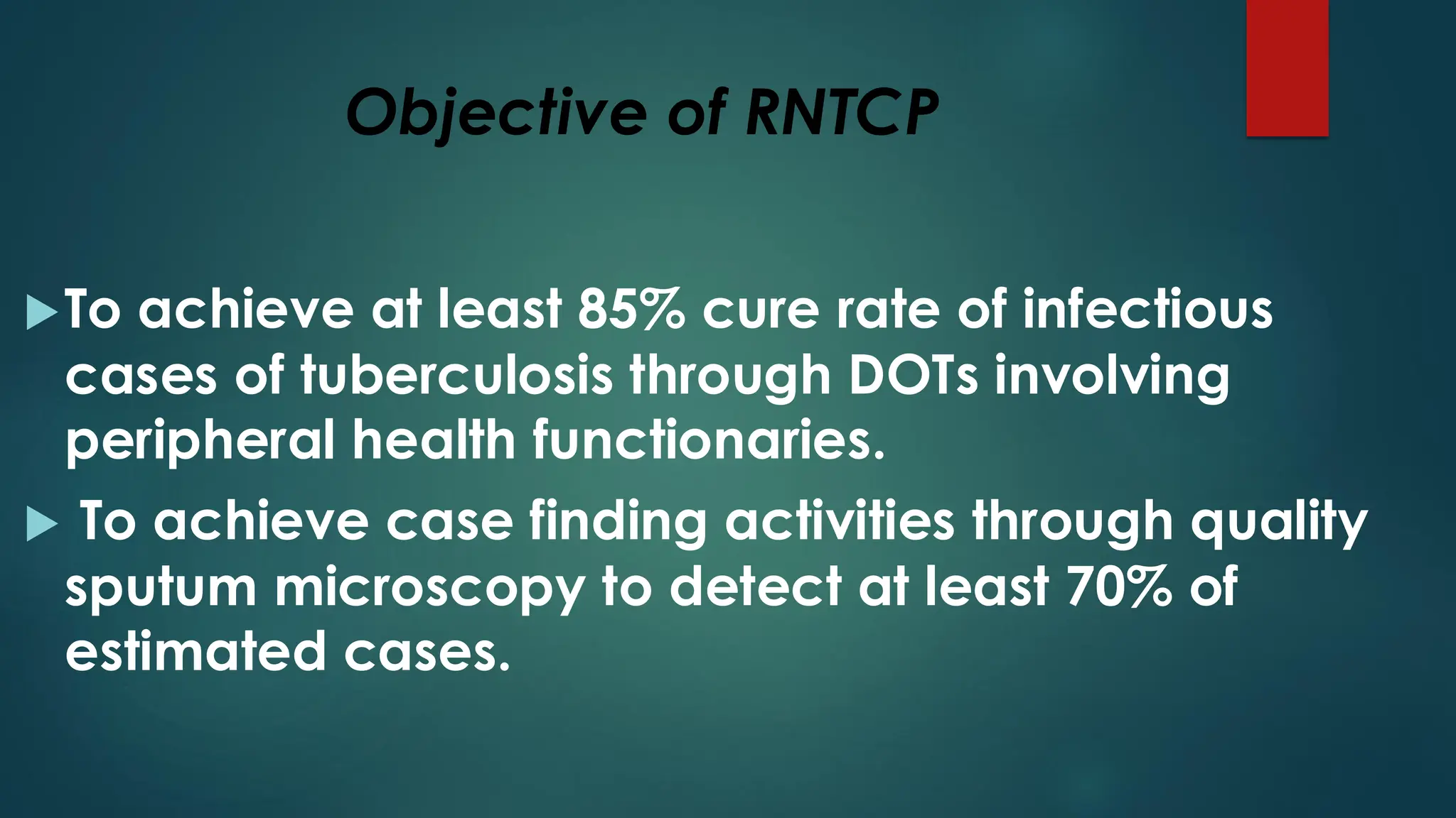 revised national tuberculosis control program | PDF