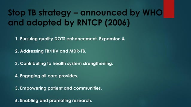 revised national tuberculosis control program | PDF