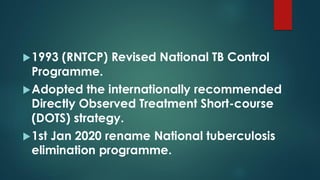 revised national tuberculosis control program | PDF