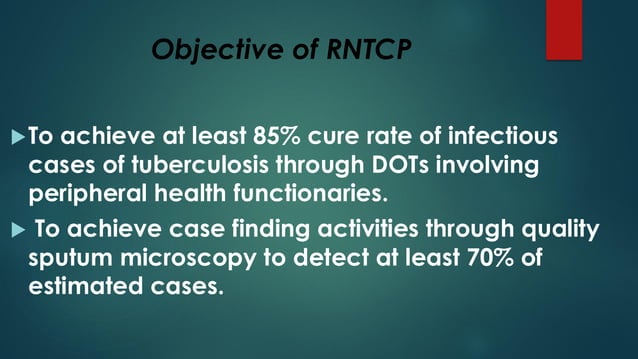 revised national tuberculosis control program | PDF