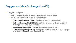 lecture of blood gas and buffer system chapter 16 | PPTX
