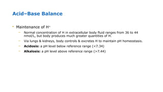lecture of blood gas and buffer system chapter 16 | PPTX