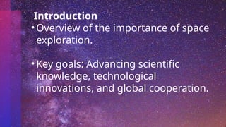 Presentation on advances in space exploration | PPTX