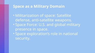 Presentation on advances in space exploration | PPTX