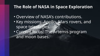 Presentation on advances in space exploration | PPTX