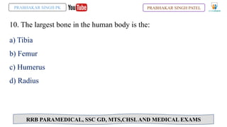 General Orientation of the Human Body !! Anatomy, Physiology, Bones MCQ ...