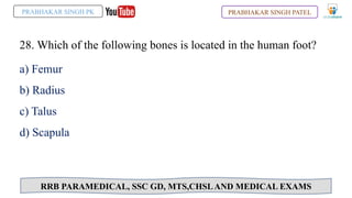General Orientation of the Human Body !! Anatomy, Physiology, Bones MCQ ...
