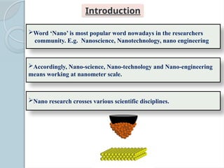 Nanotechnology basics presentation for concepts | PPTX