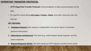 HTTP and web service: A Deep Dive into Application Layer Protocols | PPT