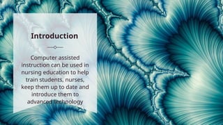 Presentation on Computer assisted instruction | PPT