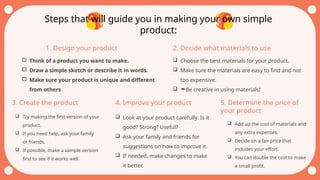 TLE ICT 6 producing simple products as an ideal entrepreneur | PPTX