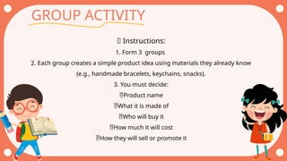 TLE ICT 6 producing simple products as an ideal entrepreneur | PPTX