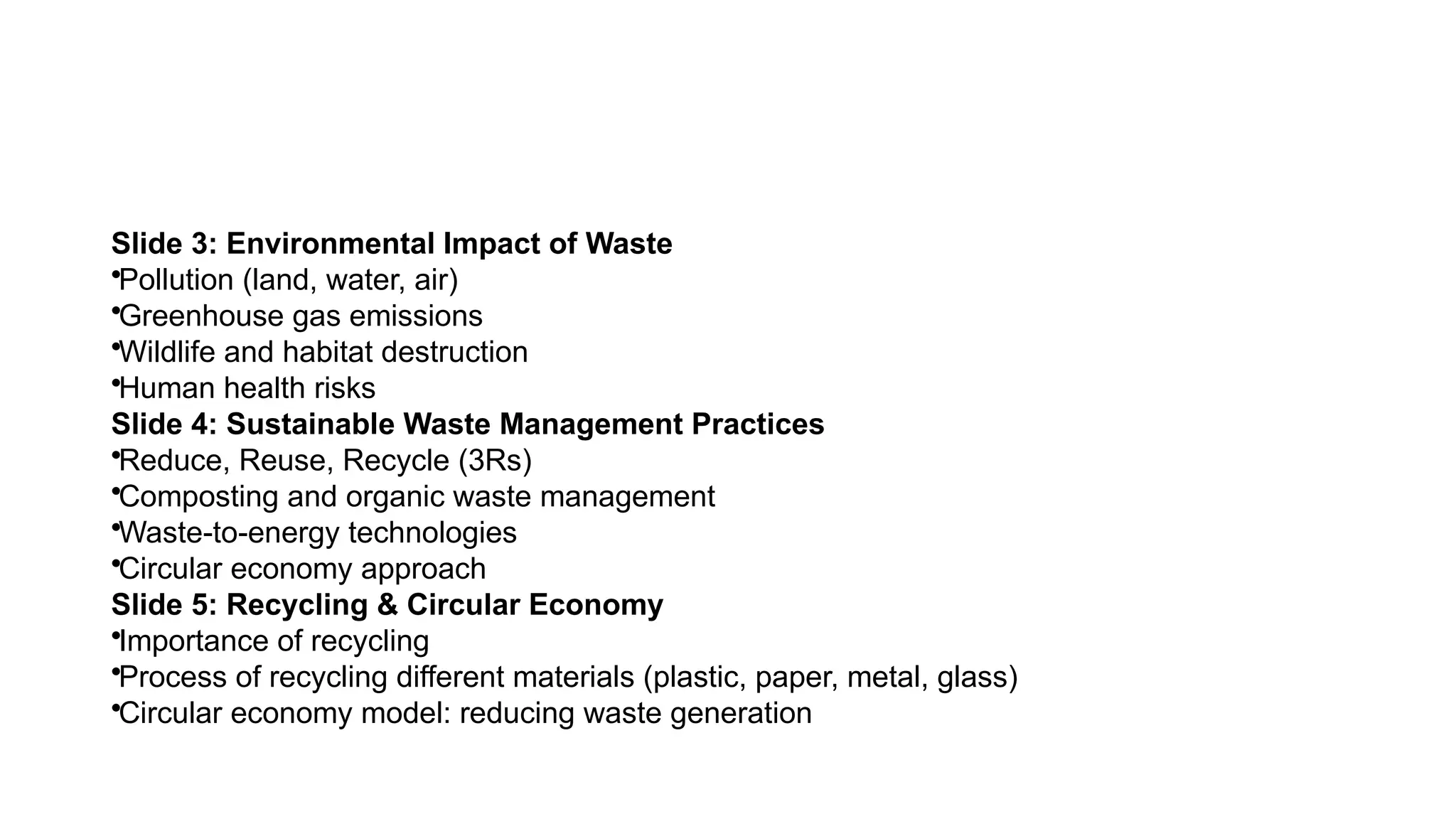 circular economy linear economy waste management | PPTX
