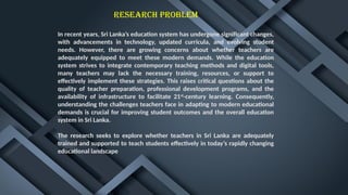 Presentation of research that shows teacher | PPTX