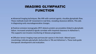 Glymphatic system dysfunction and neurodegeneration | PPT