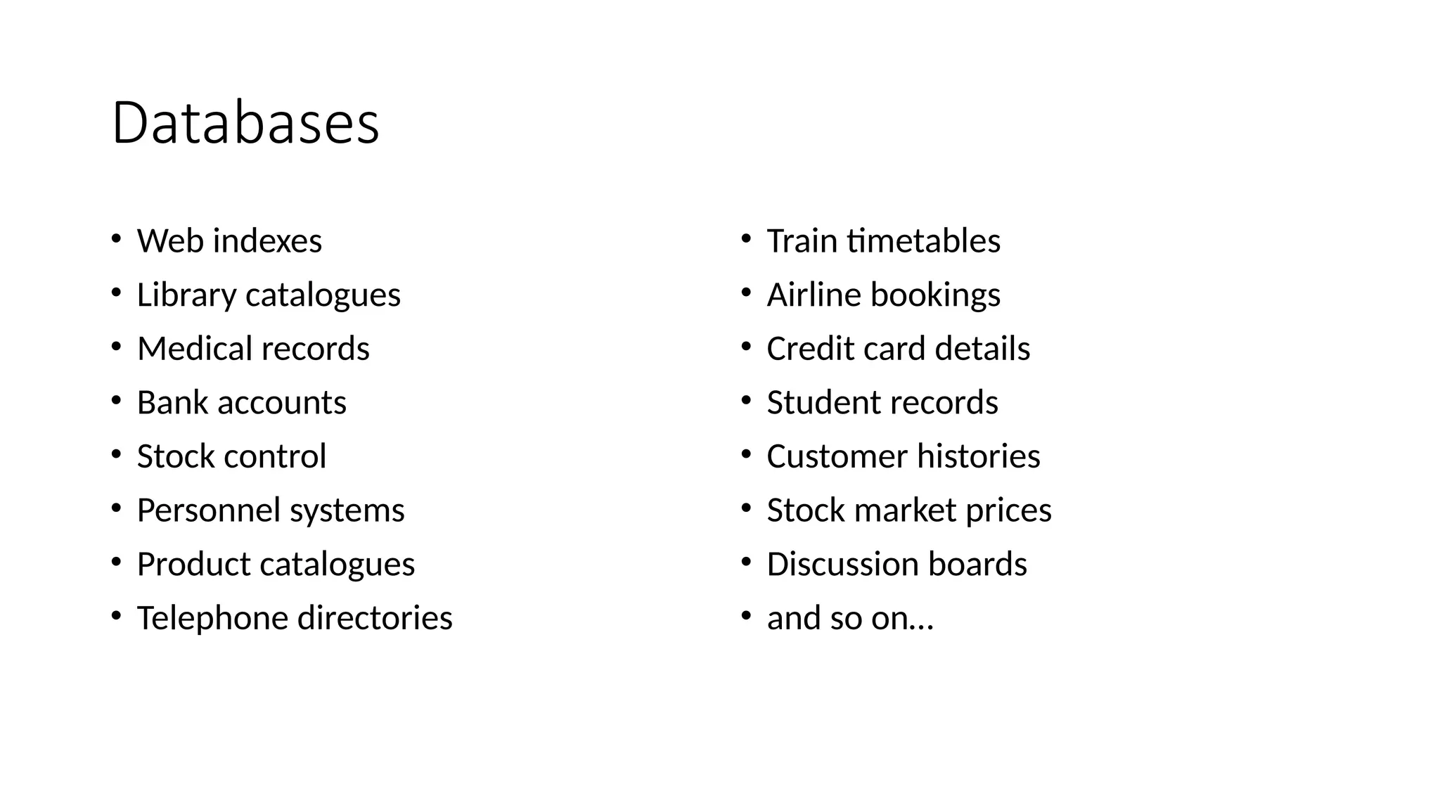 Presentation2 and introduction to database | PPT
