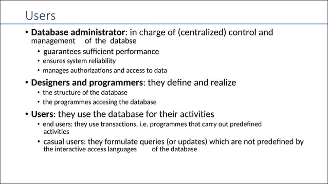 Presentation2 and introduction to database | PPT