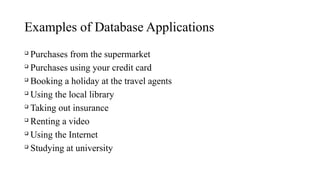 Presentation2 and introduction to database | PPT