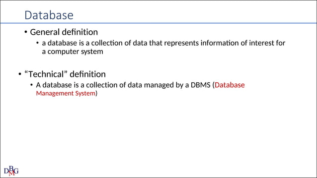Presentation2 and introduction to database | PPT