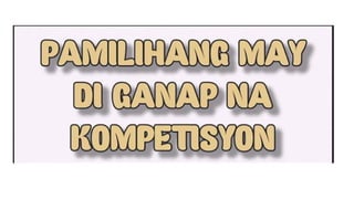 Presentation on pmilihang di ganap na kompetisyon sa araling panlipunan ...