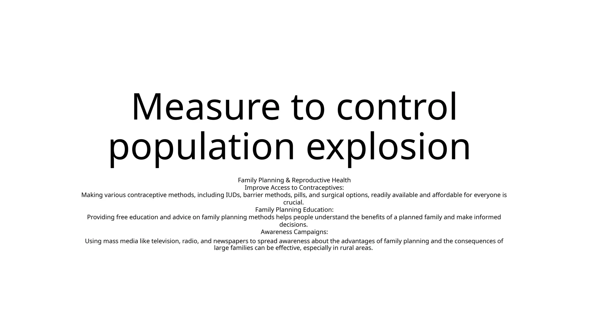 Population explosion biology for class 12 board students | PPTX