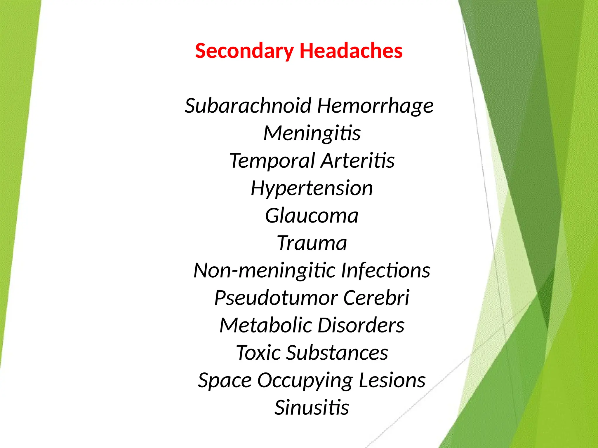 Presentation2. acute headache medical.pptx