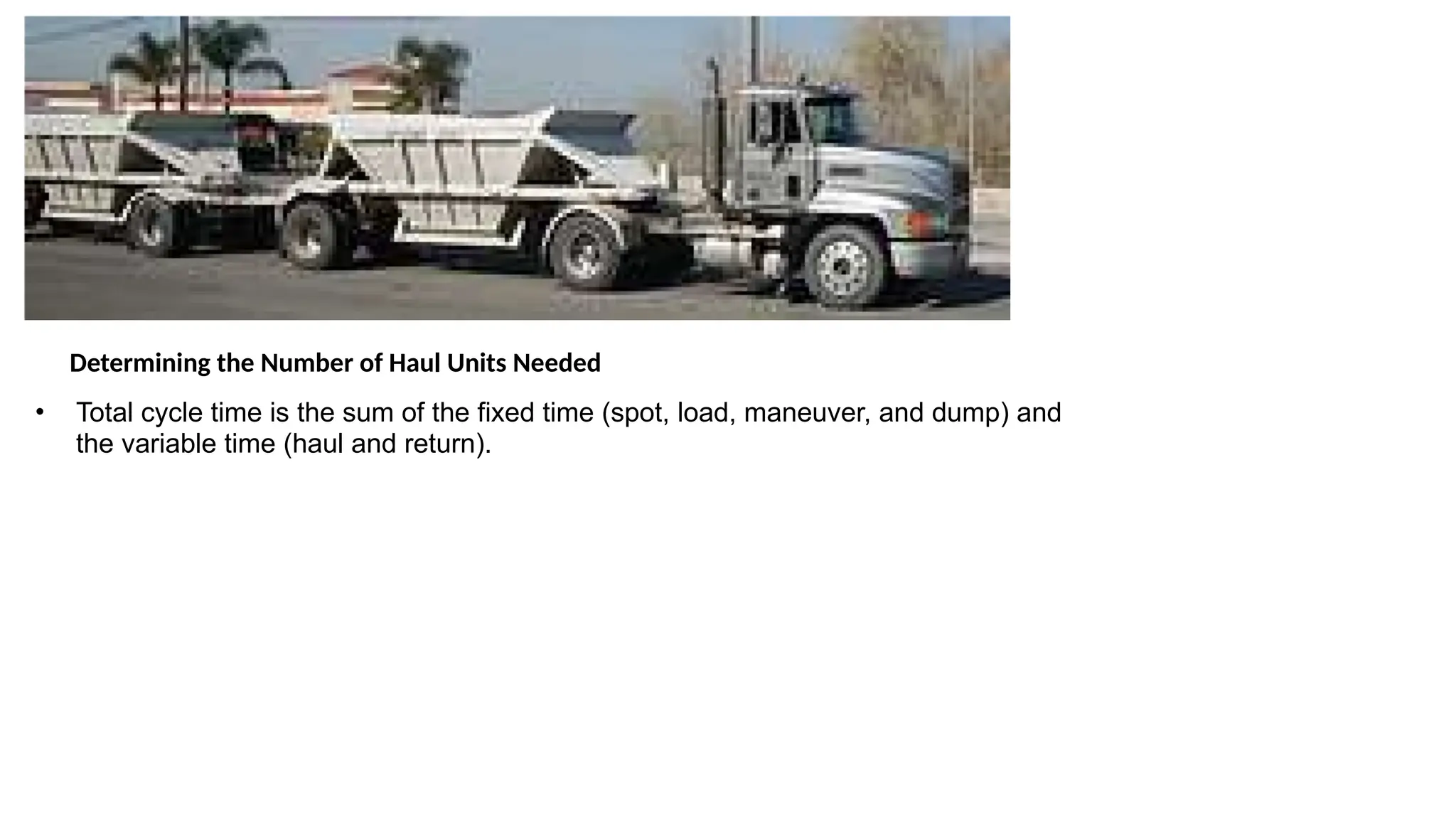 Presentation in dump trucks mining engineering | PPTX
