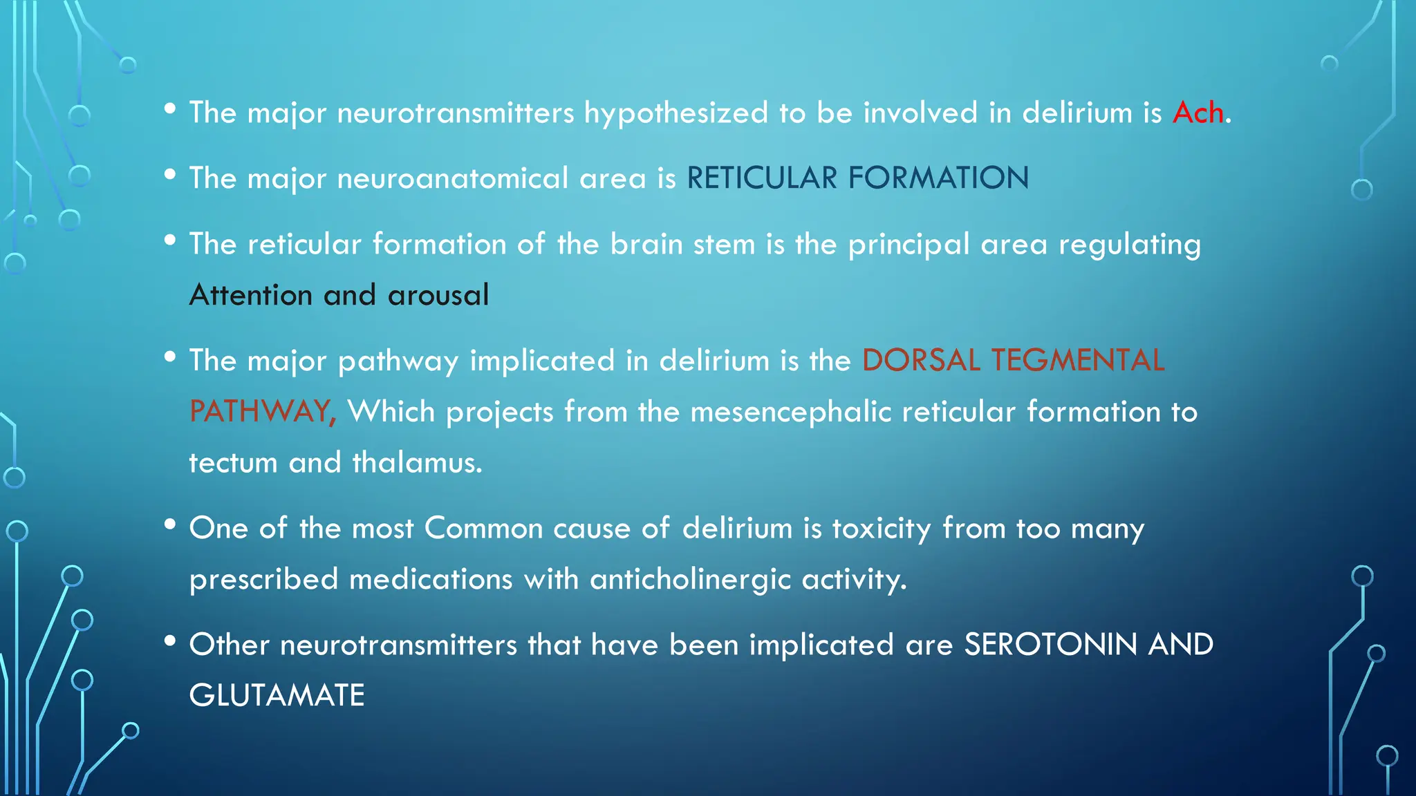 Delirium definition its types and treatment | PPTX