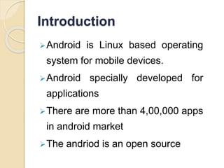 Presentation2 android Os | PPTX