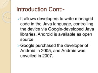 Presentation2 android Os | PPTX
