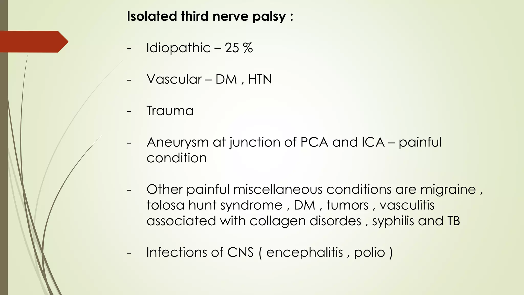 Paralytic strabismus ( third cranial nerve ) | PDF