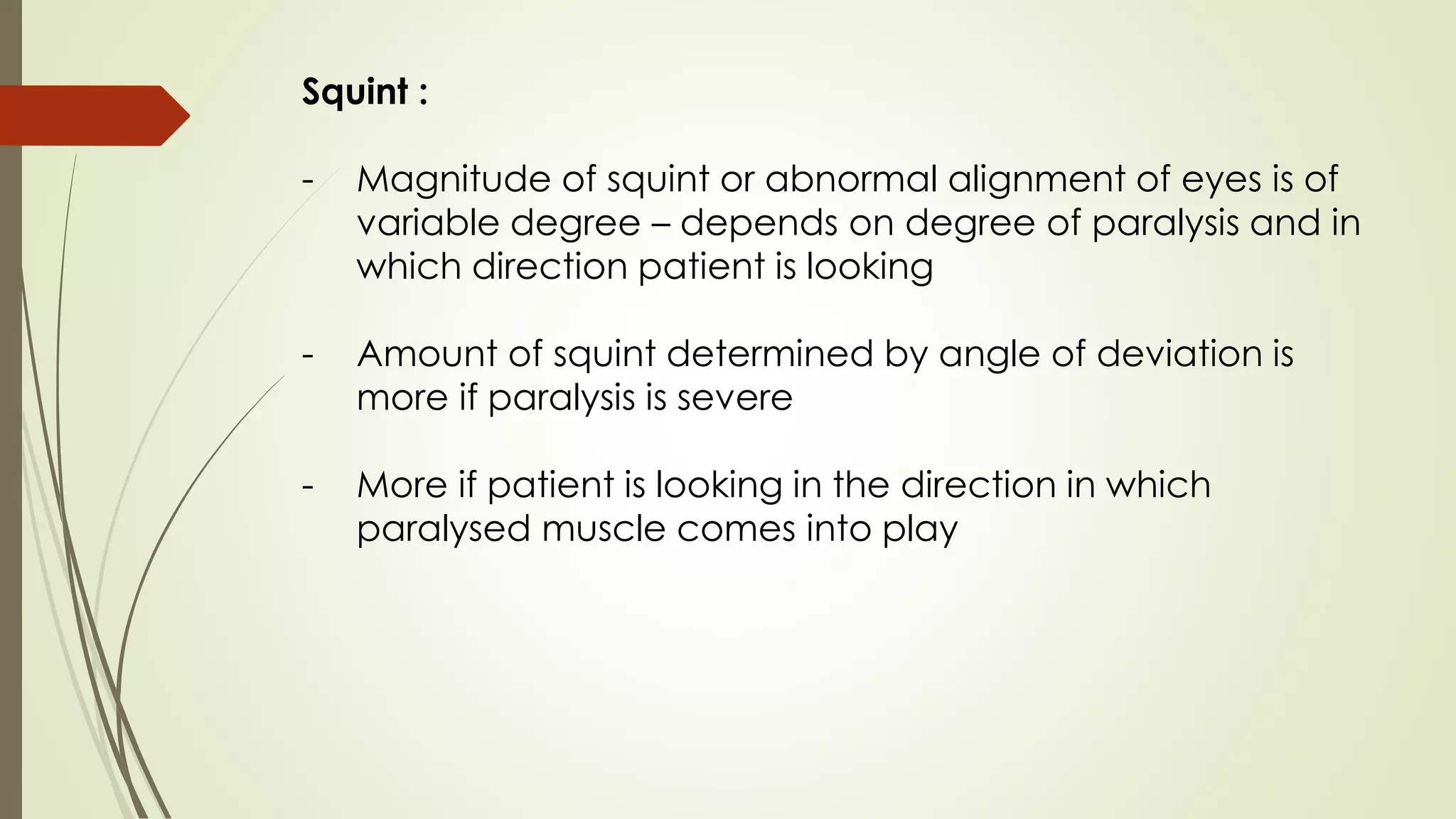 Paralytic strabismus ( third cranial nerve ) | PDF