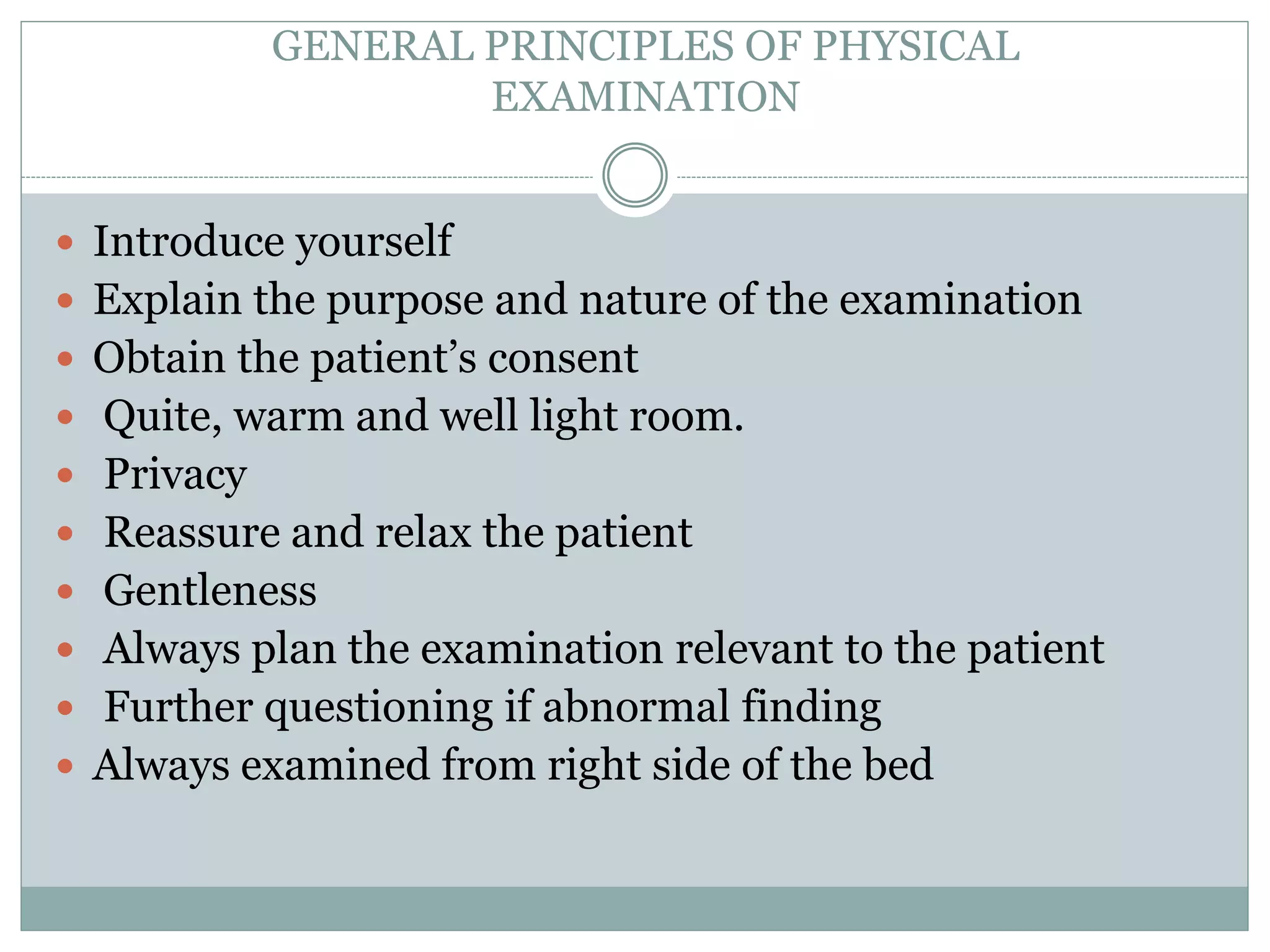 GENERAL PHYSICAL EXAMINATION | PPTX