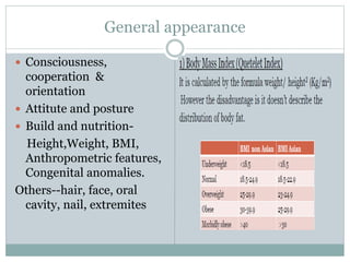 GENERAL PHYSICAL EXAMINATION | PPTX