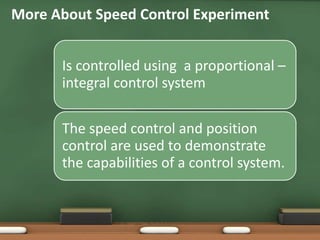 QNET DC motor control trainer | PPTX