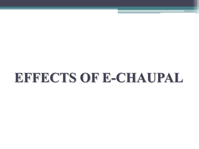 e-chaupal | PPT