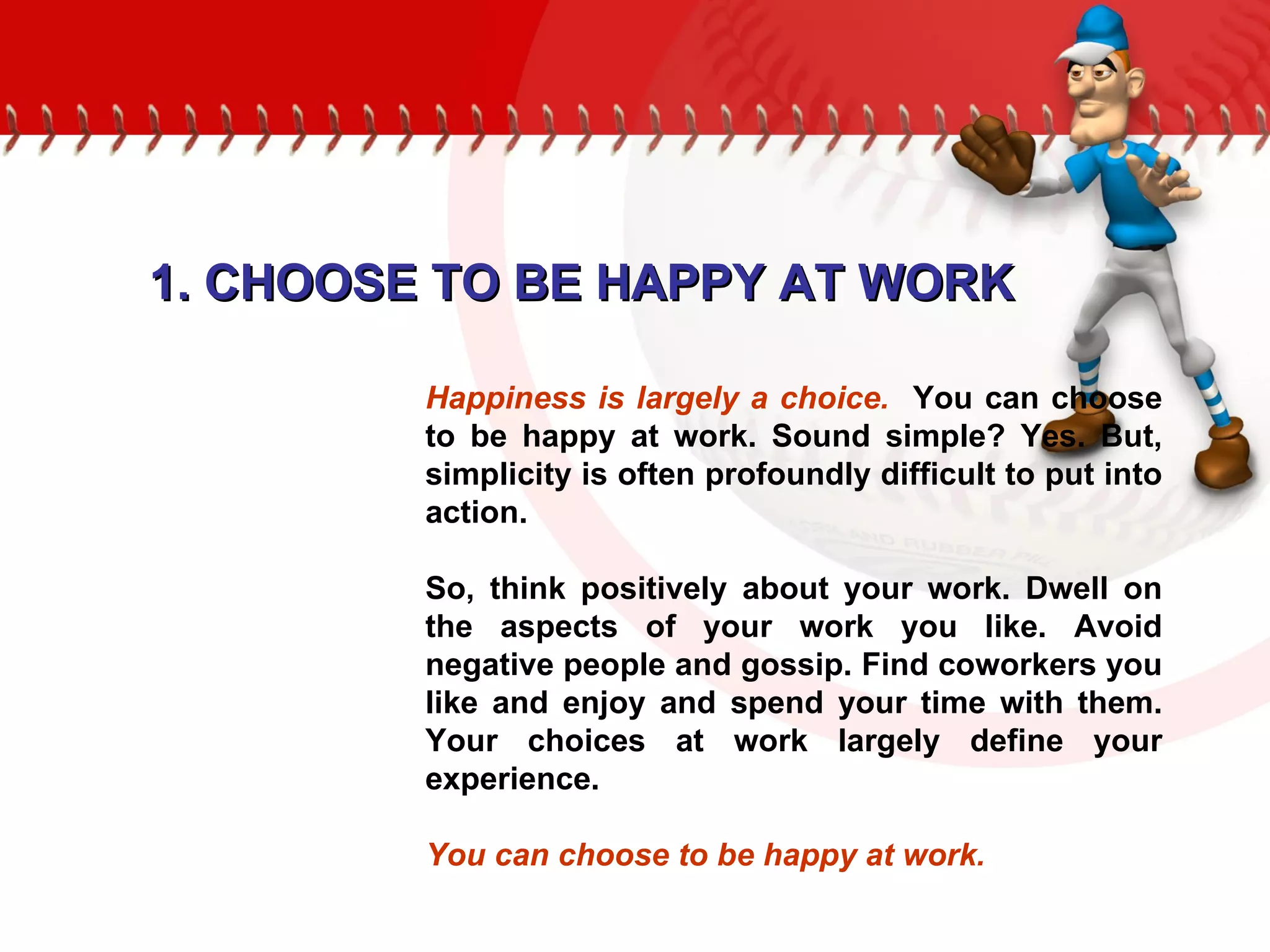 Presentation2 Ways To Be Happy At Work | PPT