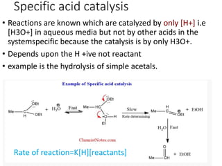 Acid Base Catalysis and ultraviolet u .v light | PPT