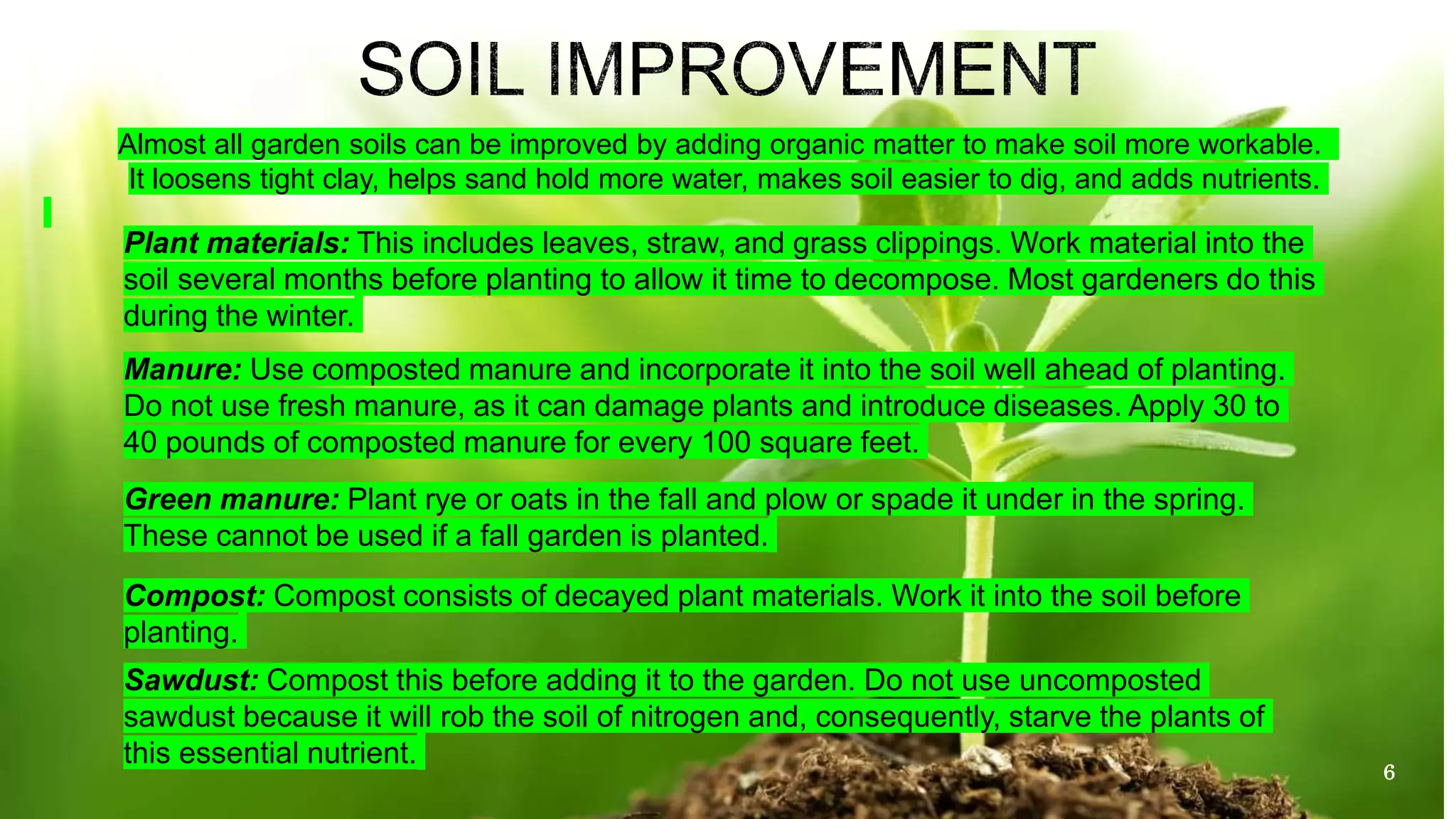 SOIL PREPARATION AND PLANTING | PPTX
