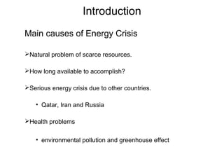Energy crisis in Pakistan | PPT