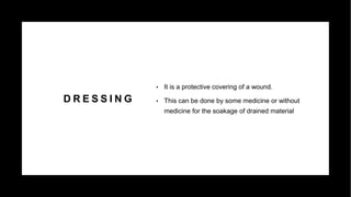 First aid , bandage and dressing | PPTX