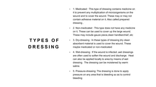 First aid , bandage and dressing | PPTX