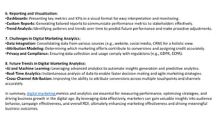 Digital Marketing Metrics and Analytics. | PPTX