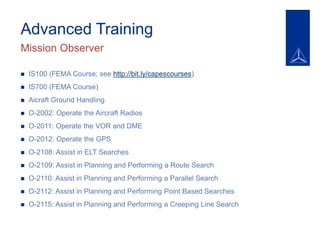Mission Observer Ground Training | PPTX