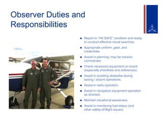 Mission Observer Ground Training | PPTX