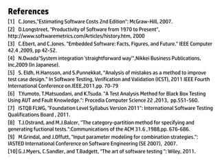 A study on the efficiency of a test analysis method utilizing test ...