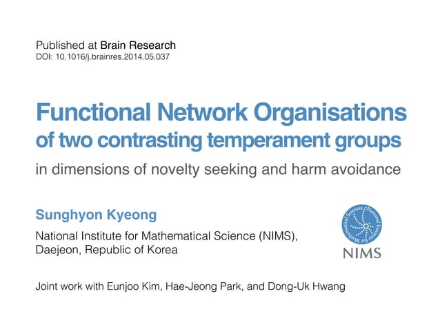 Functional network organizations of two contrasting temperament groups ...