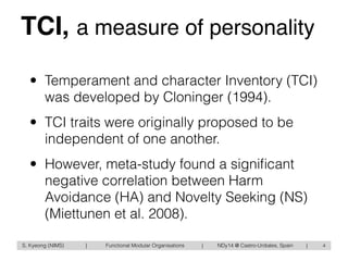 Functional network organizations of two contrasting temperament groups ...