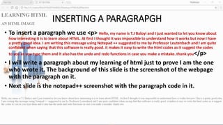 HTML presentation | PPT