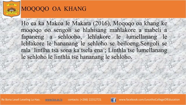 Moqoqo | PPTX